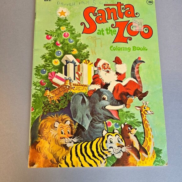 Holiday | Vintage Coloring Book Lot Santa Claus Christmas Dot To Dot ...
